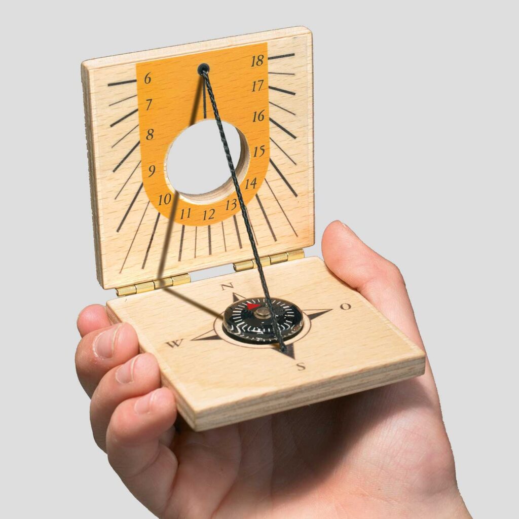 Sundial & compass for kids 2-in-1 by Naseweiss discover here