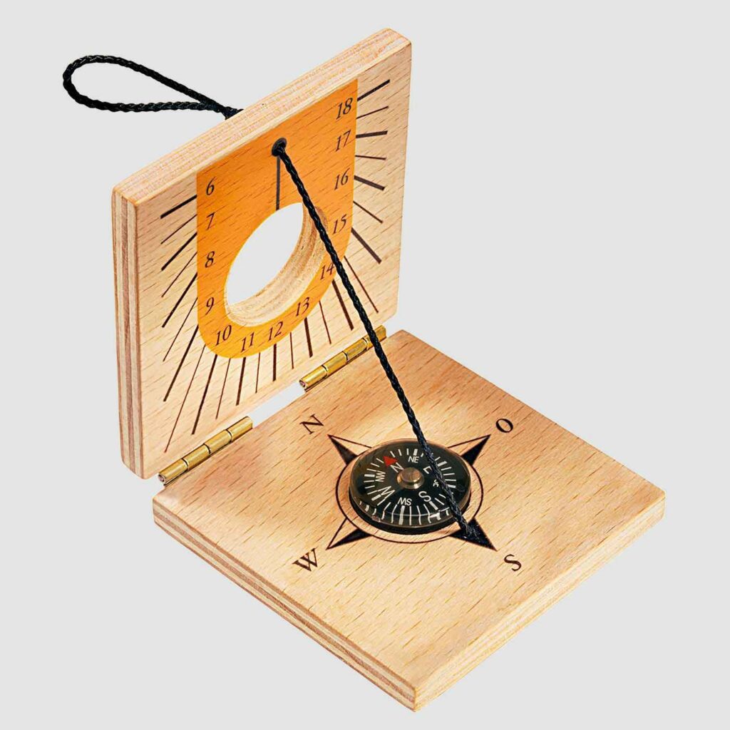 Sundial & compass for kids 2-in-1 by Naseweiss discover here